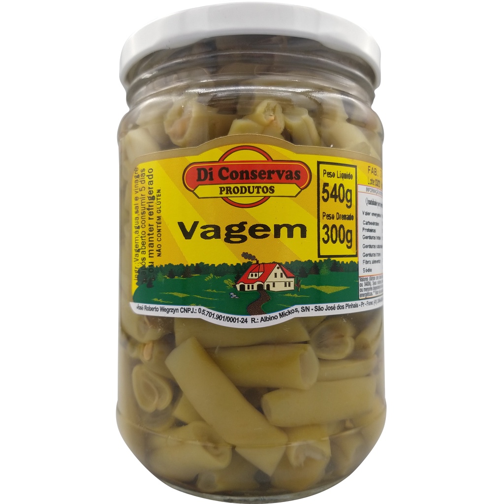 Vagem em conserva 300g - Di Conservas | Shopee Brasil