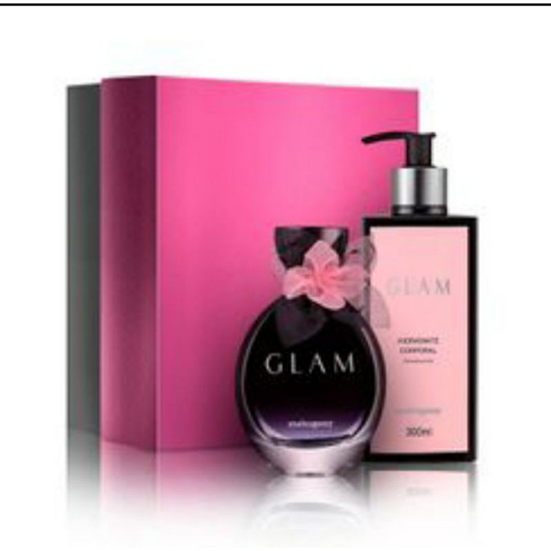 KIT GLAM FRAGRÂNCIA 100 ML E HIDRATANTE DESODORANTE CORPORAL 300 ML ...