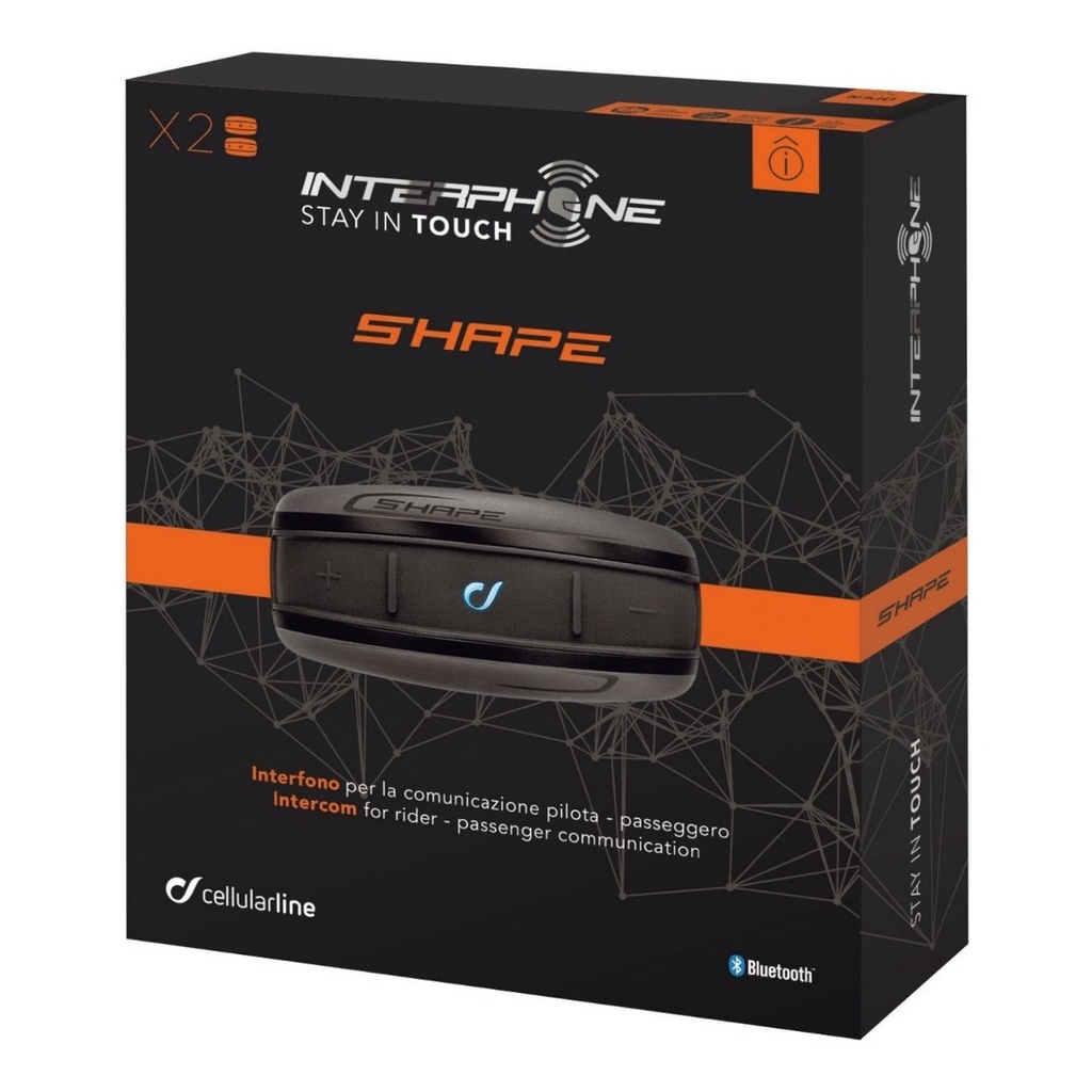 Comunicador Intercomunicador Para Capacete Interphone Shape | Shopee Brasil