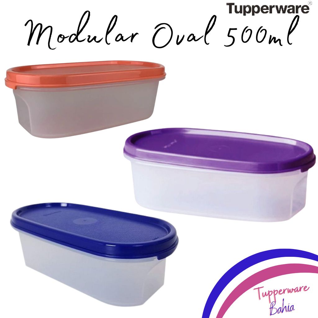 Modular Oval 500ml Tupperware | Shopee Brasil