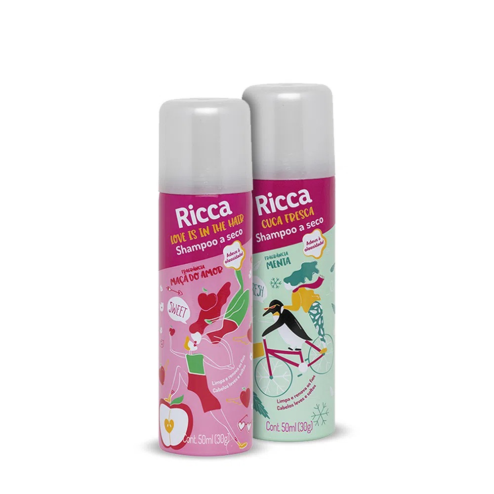 Shampoo A Seco Ricca 50ml | Shopee Brasil