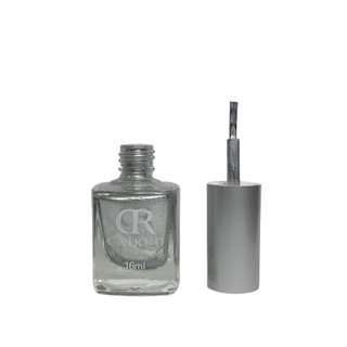 Esmalte de Unha Importado para Manicures CR Cairuo Cintilante Prata - N ...