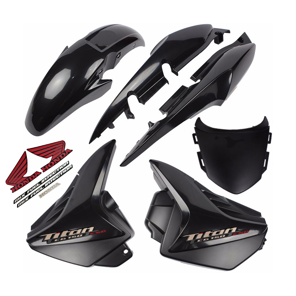 Kit Carenagem Para Moto Cg Titan 150 2009 2010 Ks Es Ex Preto Com ...