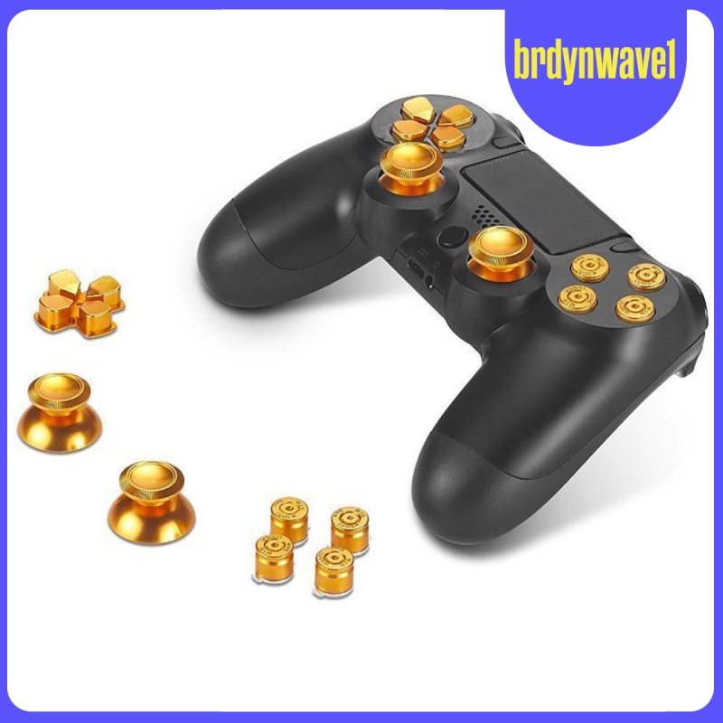Brdynwave1 Controle De Botão Abxy Mod Set + Thumbsticks Cromo D-Pad ...