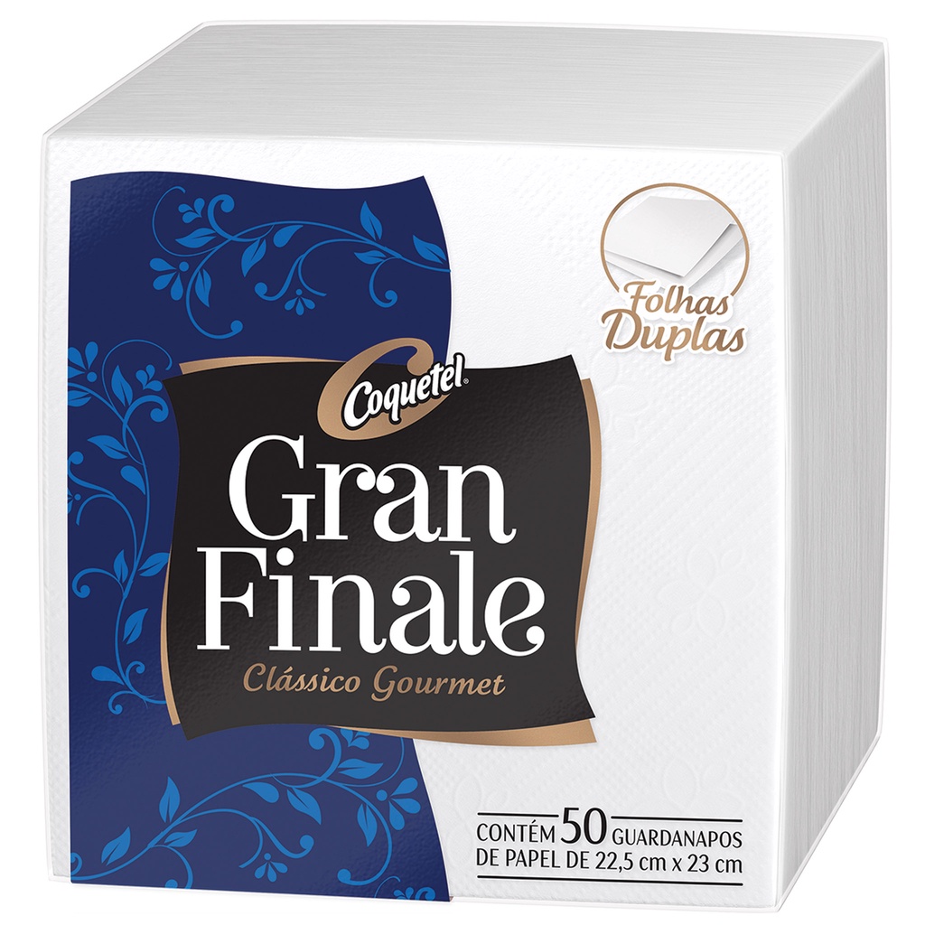 Guardanapo Gran Finale 22,5 X 23 Cm - Pct Com 50 Unidades | Shopee Brasil