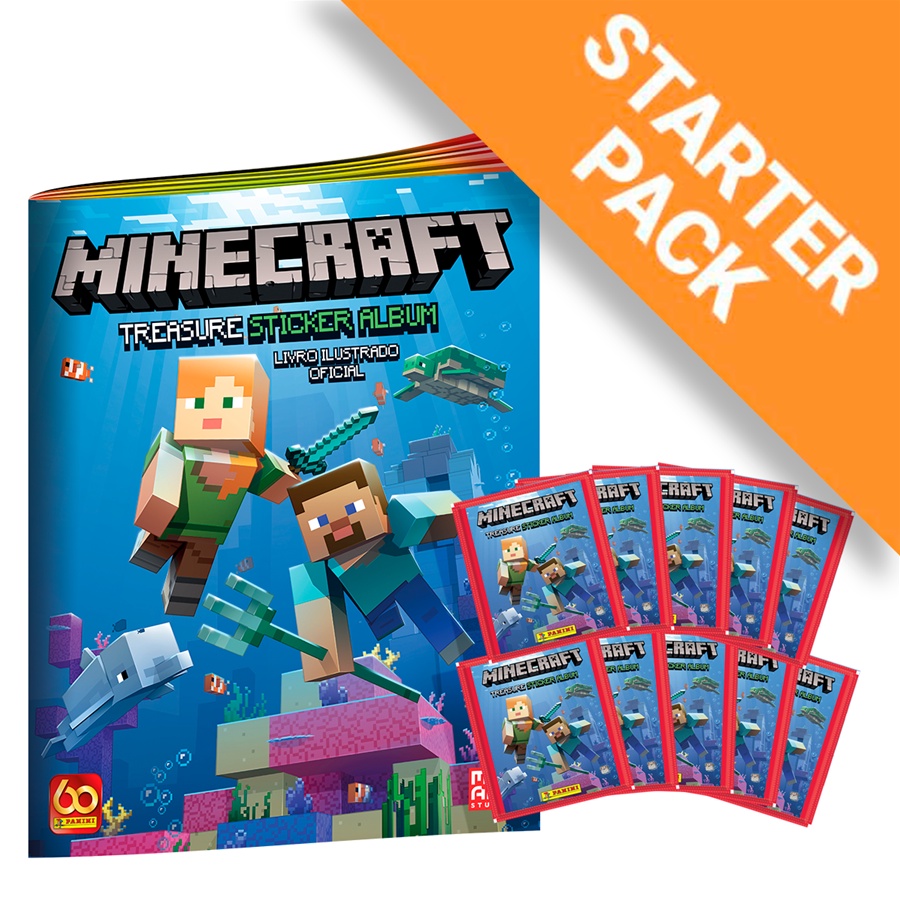 Album Ilustrado Oficial Minecraft Panini + 25 Figurinhas | Shopee Brasil