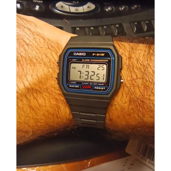 Casio F-91W Casio presidente | Shopee Brasil