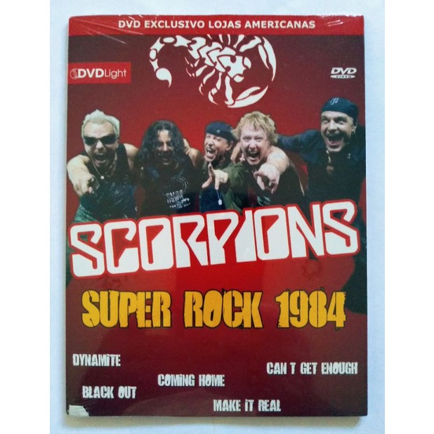 Dvd Scorpions Super Rock 1984 - Lacrado Original. | Shopee Brasil