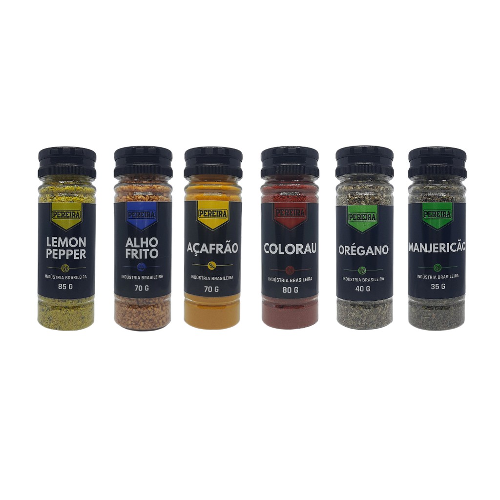 Kit de Temperos Especiais - 6 unidades | Shopee Brasil