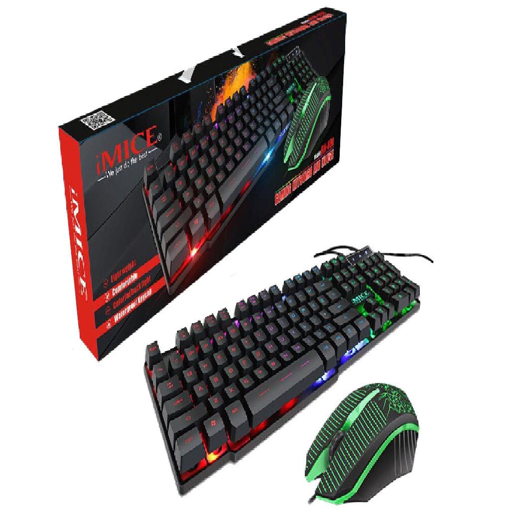 KIT Teclado Com Mouse Gamer KM-680 Imice | Shopee Brasil