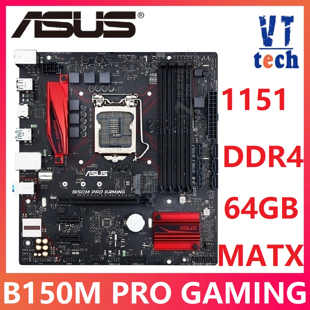 Placa Mãe, Asus 1151 EX-B150M-V3, Oem - Escorrega o Preço