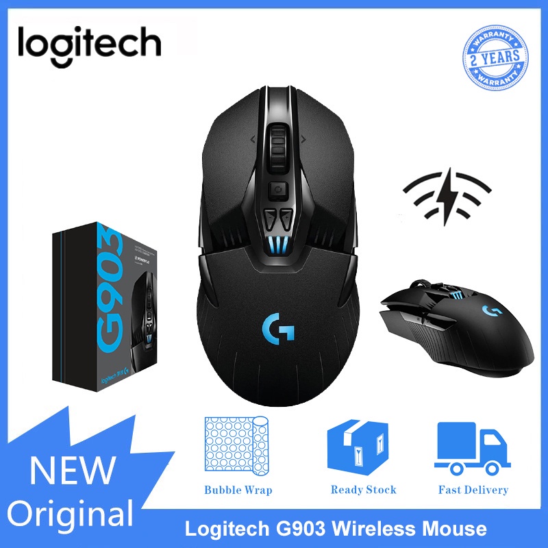 mouse De Jogos Sem Fio Logitech G903 Claro 25K sensor 16000DPI RGB Leve ...