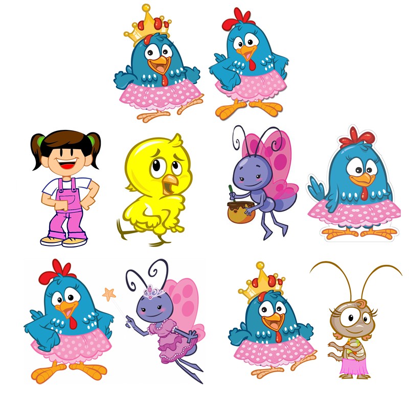 galinha pintadinha rosa kit decoração de festa infantil 10 display de ...