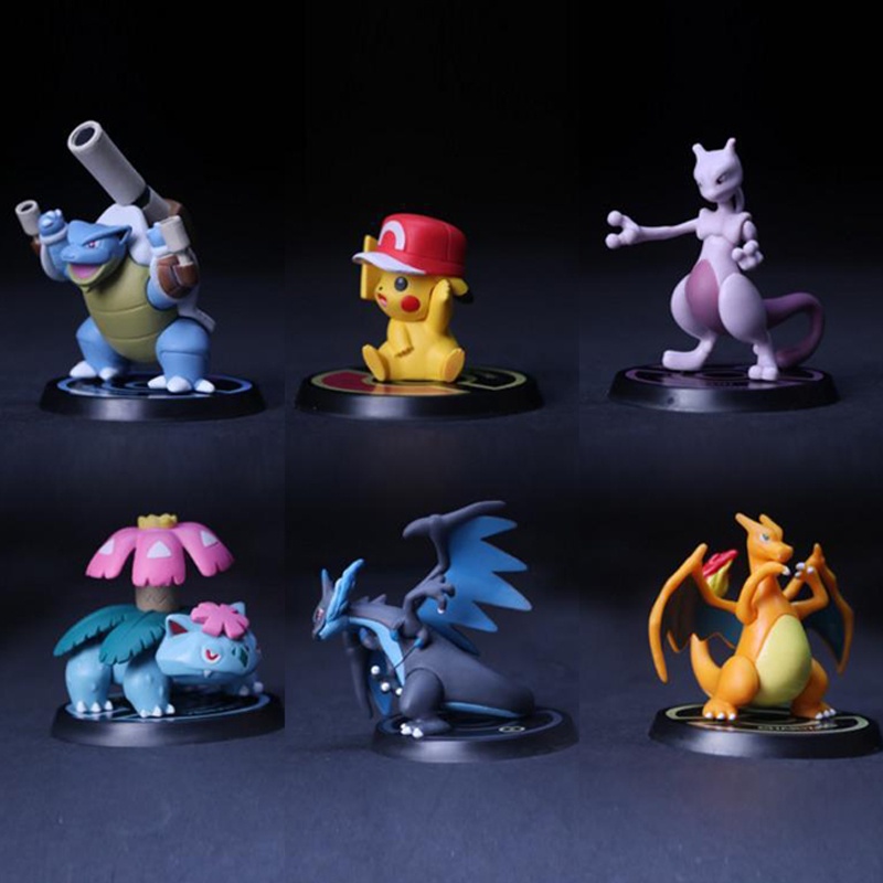 Miniaturas Pokemon - Pikachu, Blastoise, Charizard, Venusaur, Mewtwo ...