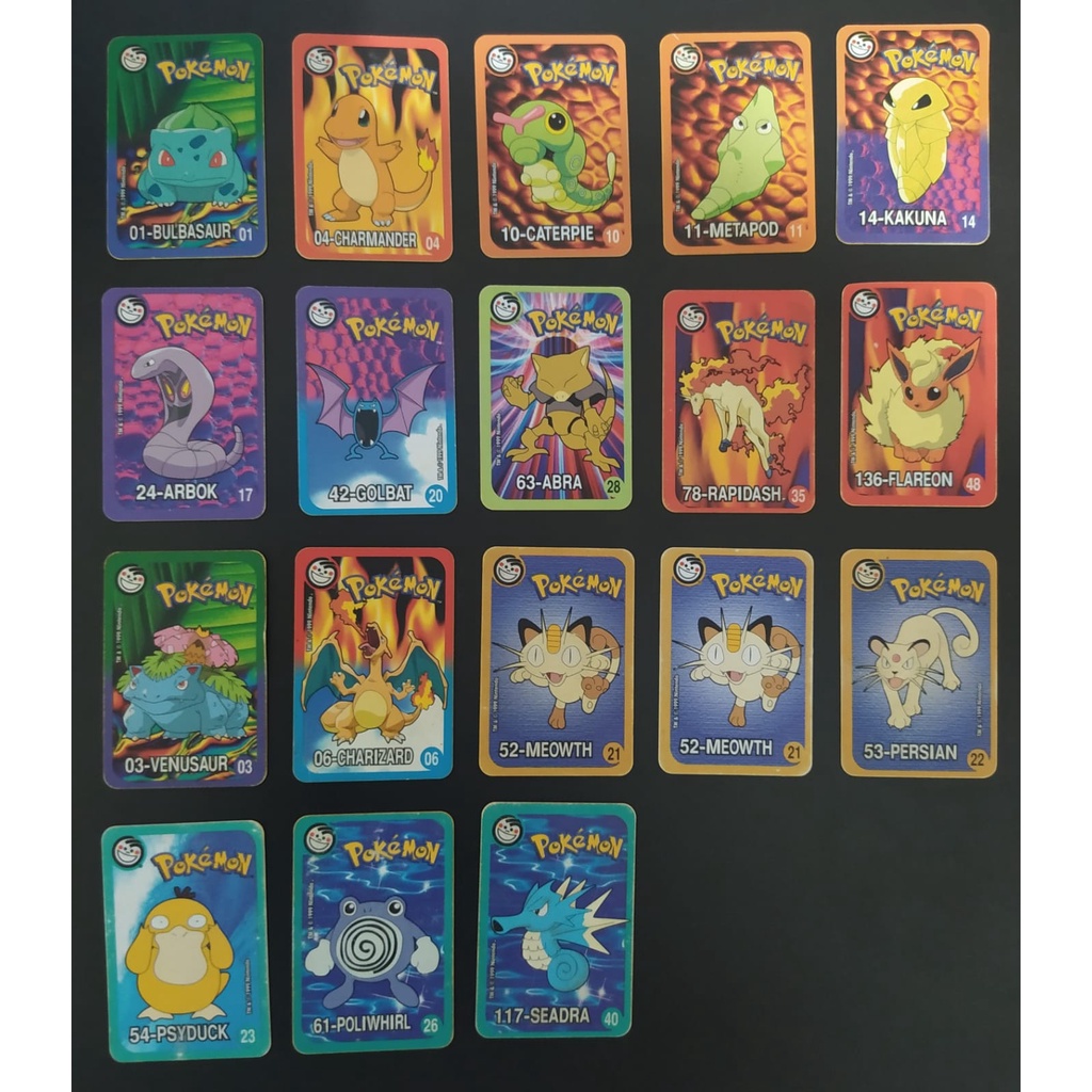 Tazo Supercard Pokémon (leia a descrição) | Shopee Brasil