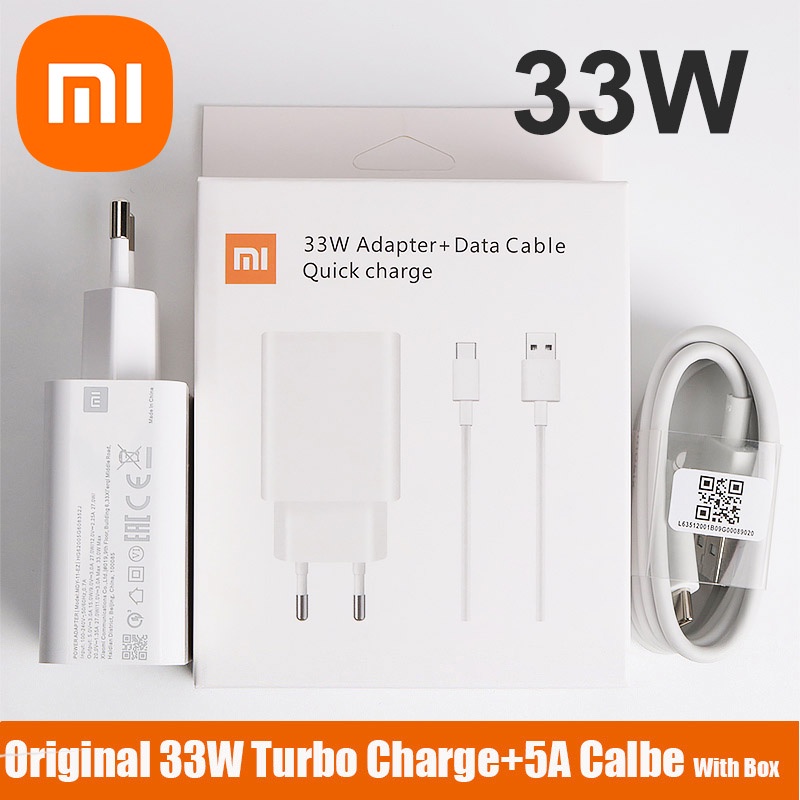 xiaomi redmi 33W Fast Charger 5A Tipo USB C Cable mi 11 10 MI10 k30 pro ...
