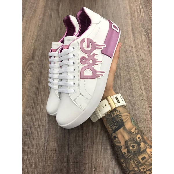 Tenis DG G3 Porto Branco D&G LilasVS | Shopee Brasil