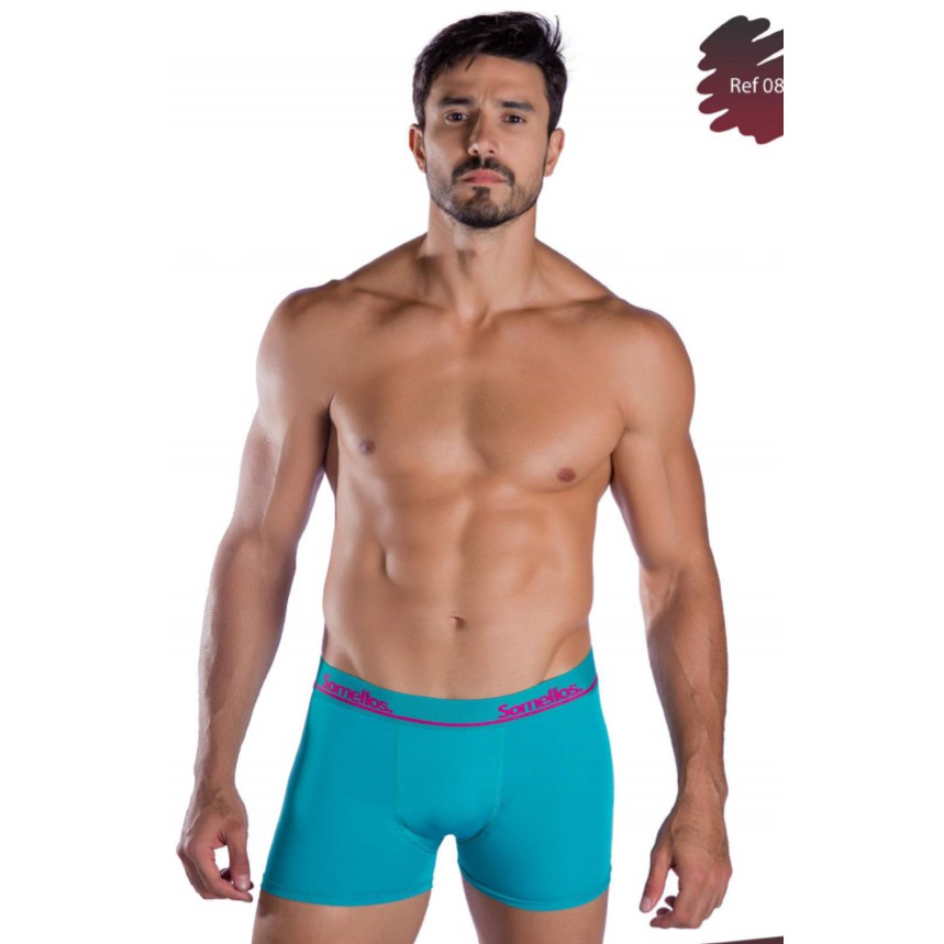 Cueca Box Microfibra Lisa Kit Com 1 Cuecas | Shopee Brasil