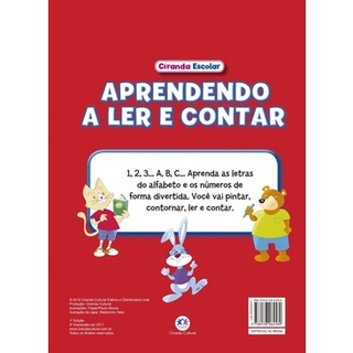 Livro Aprendendo A Ler E Contar | Shopee Brasil