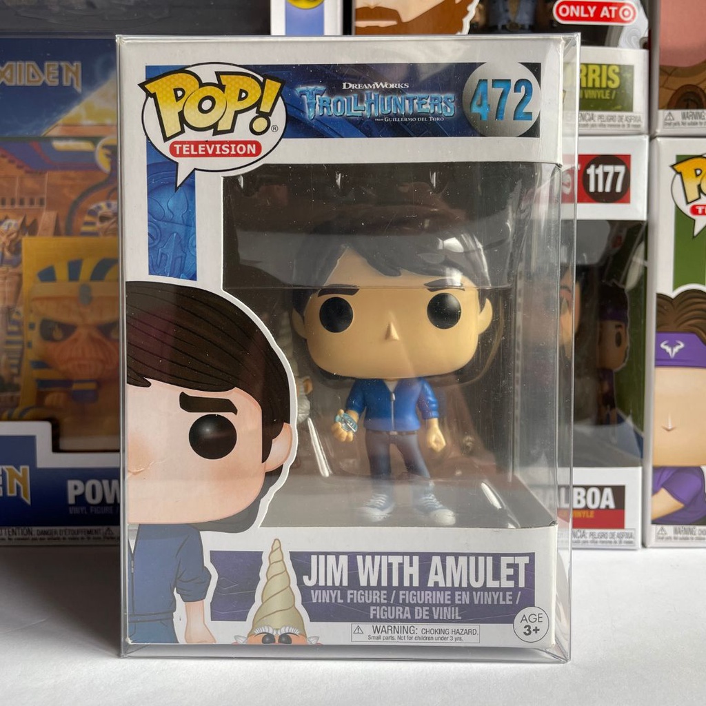 Funko Pop! TV Jim With Amulet Trollhunters #472 + Protetor | Shopee Brasil