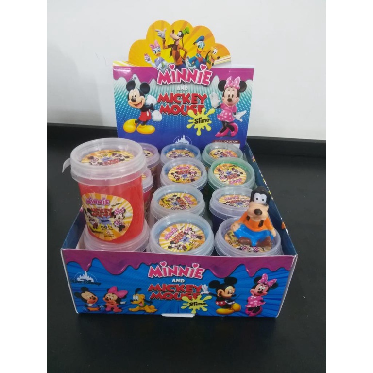 Slime Mickey E Minnie Com Glitter + Boneco Surpresa | Shopee Brasil