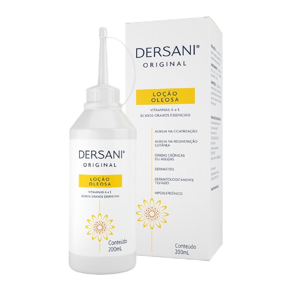 Dersani óleo 200mL original feridas ulceras eczemas acamado de cama ...