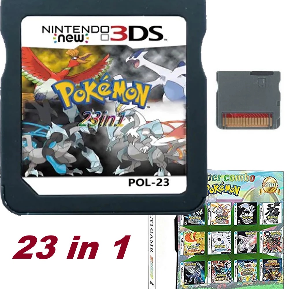 Nintendo DS 3DS 2DS NDSI NDSL NDS Lite Pokemon Consoles 23/208/468/482/486/488/500/502/520 Em 1 ...