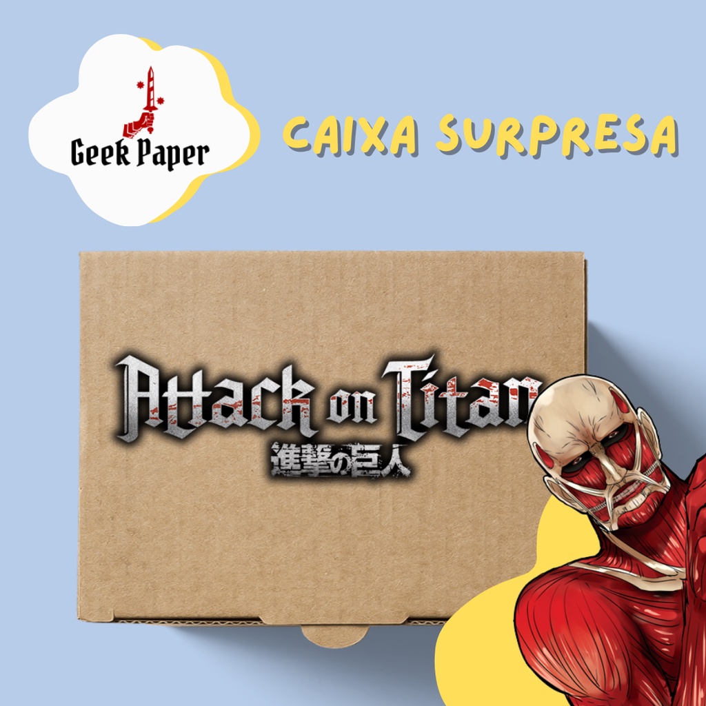 Kit Surpresa com Tema Attack on Titan AOT Shingeki no Kyojin SNK Anime ...