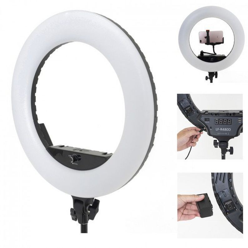 Ring Light 10 polegadas Kit Iluminador Completo - Tripe de 1.20 | Shopee Brasil