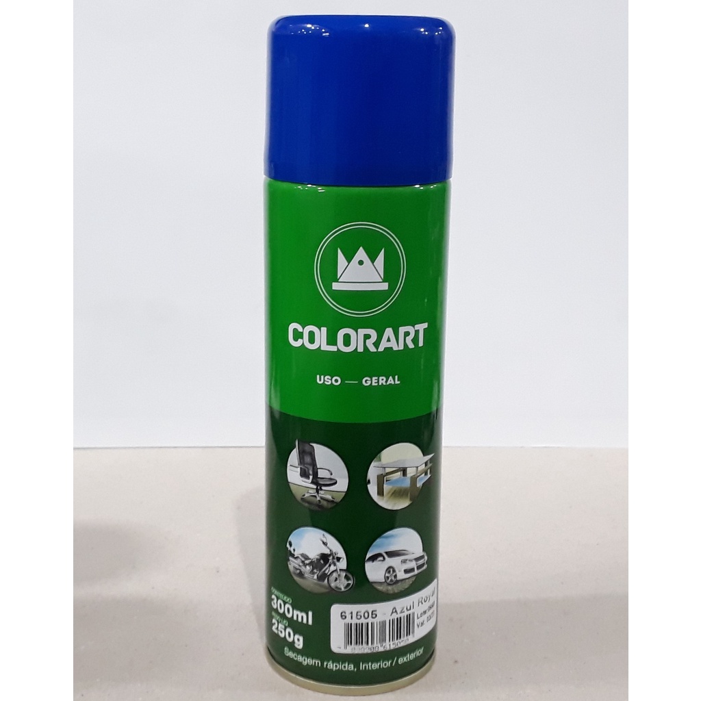 Spray Azul Royal Uso Geral Colorart | Shopee Brasil