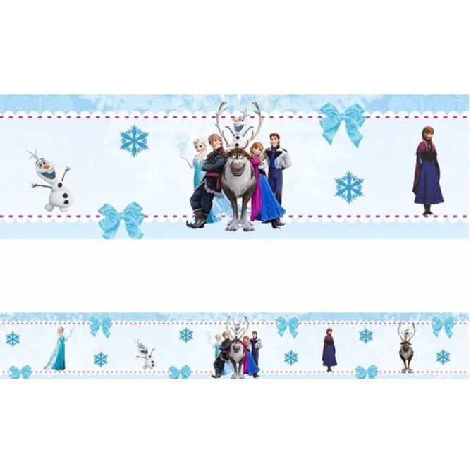 Faixa Decorativa Adesiva Border Frozen - 10cm X 1 Metro | Shopee Brasil