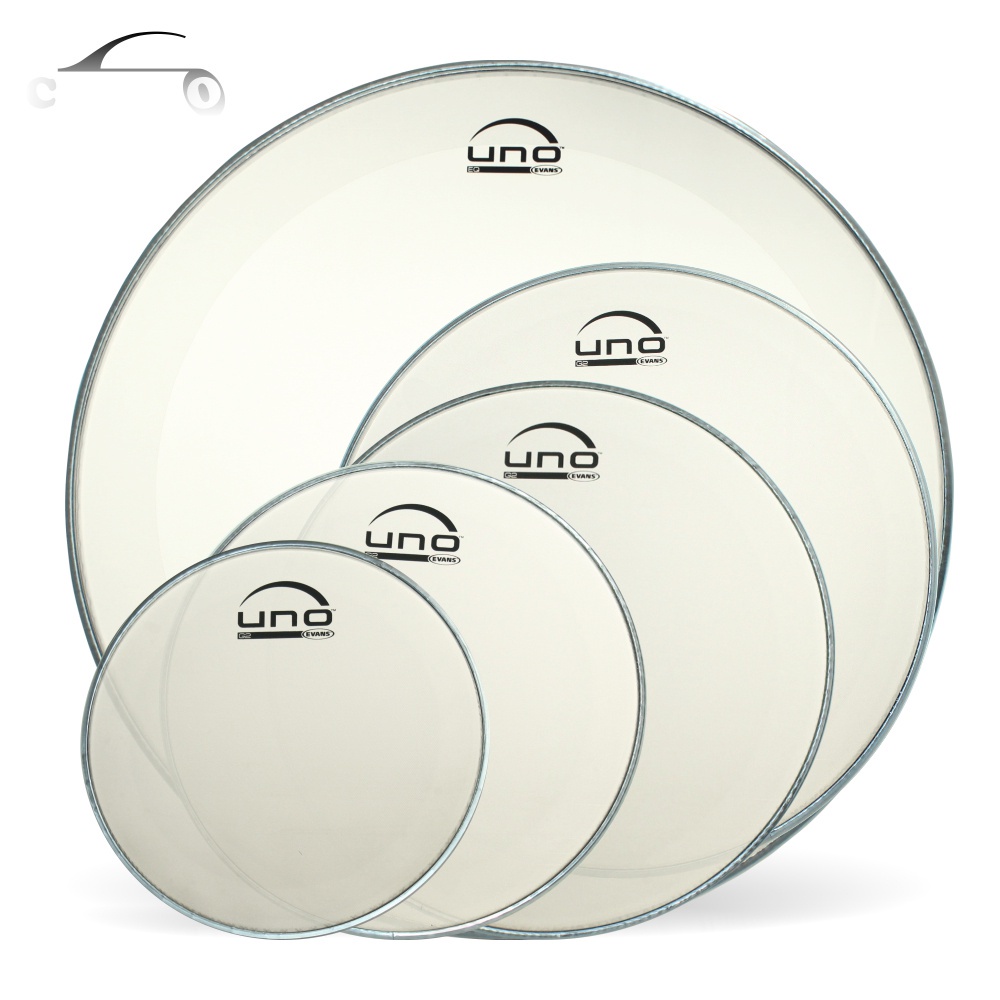 Kit de Peles bateria Tons Surdo 10-12-14-16 G2 Clear + Bumbo 22 EQ4 Clear Uno By Evans | Shopee ...