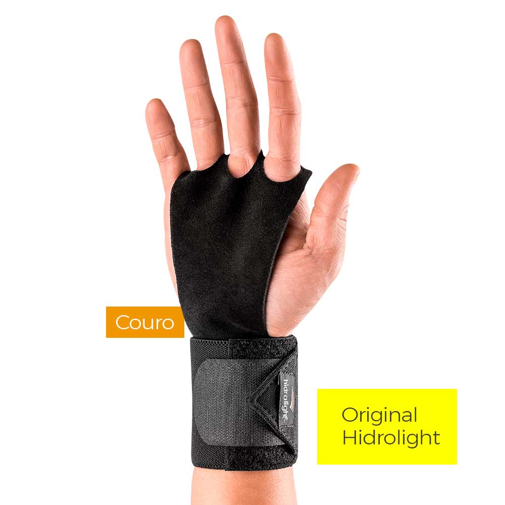 Luva palmar strap par couro treino cross grip LPO Hidrolight | Shopee ...