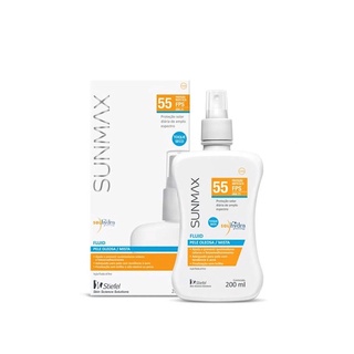 Protetor Solar Sunmax Fps 55 Fluid Toque Seco 200ml. | Shopee Brasil