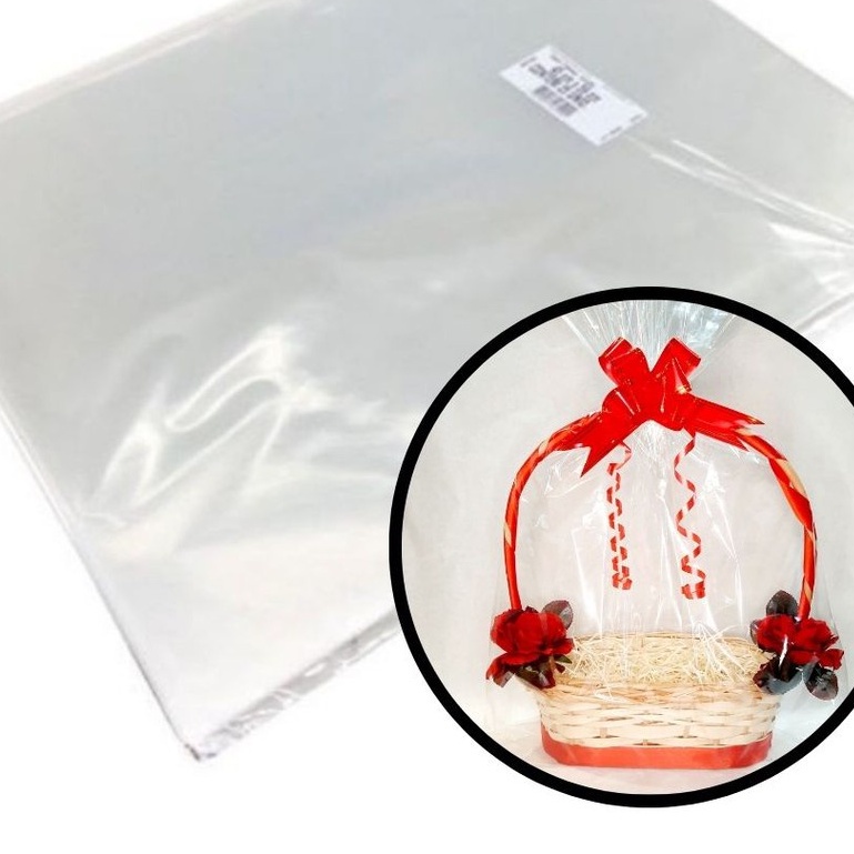 Saco Transparente Celofane 45X59 Para Presente 2 Unidades | Shopee Brasil