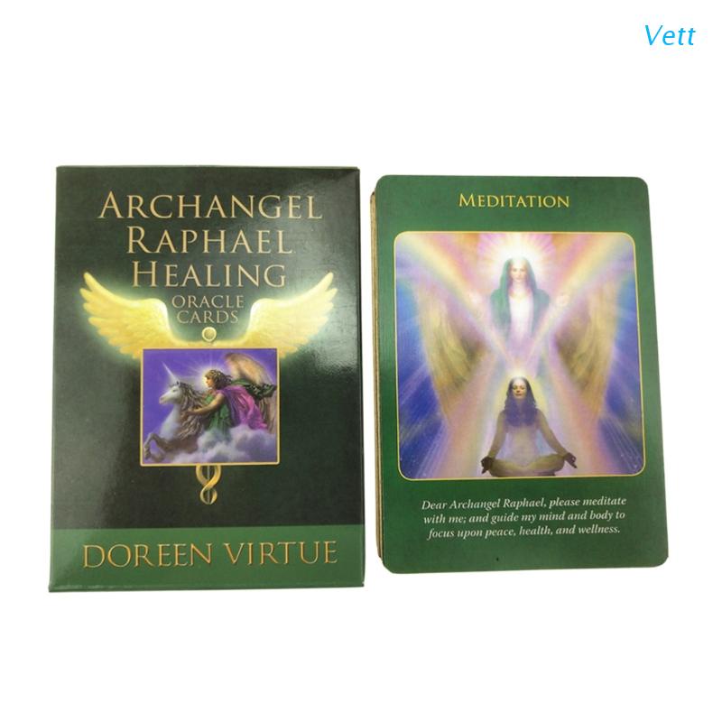 Vett Archangel Raphael Healing Oracle Cards English Version 44 Cards ...