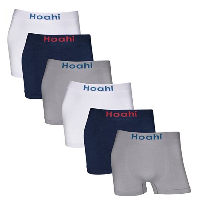 Cuecas Hoahi Boxer Microfibra Sem costura Masculino Tamanhos P M G EG ...