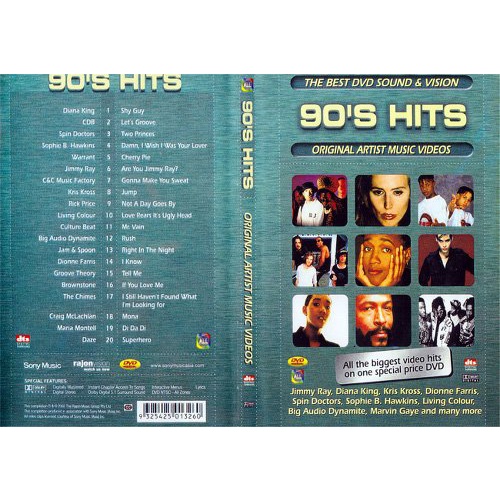 DVD 90's HITS - The Best DVD Sound & Vision | Shopee Brasil