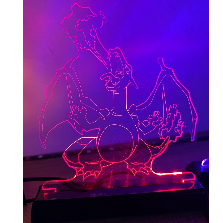 Luminária Pokémon Charizard LED | Shopee Brasil