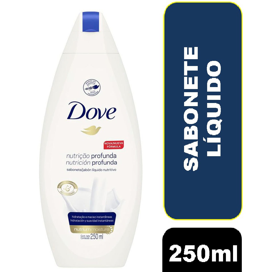 Sabonete Liquido Dove Nutrição Profunda 250ml | Shopee Brasil