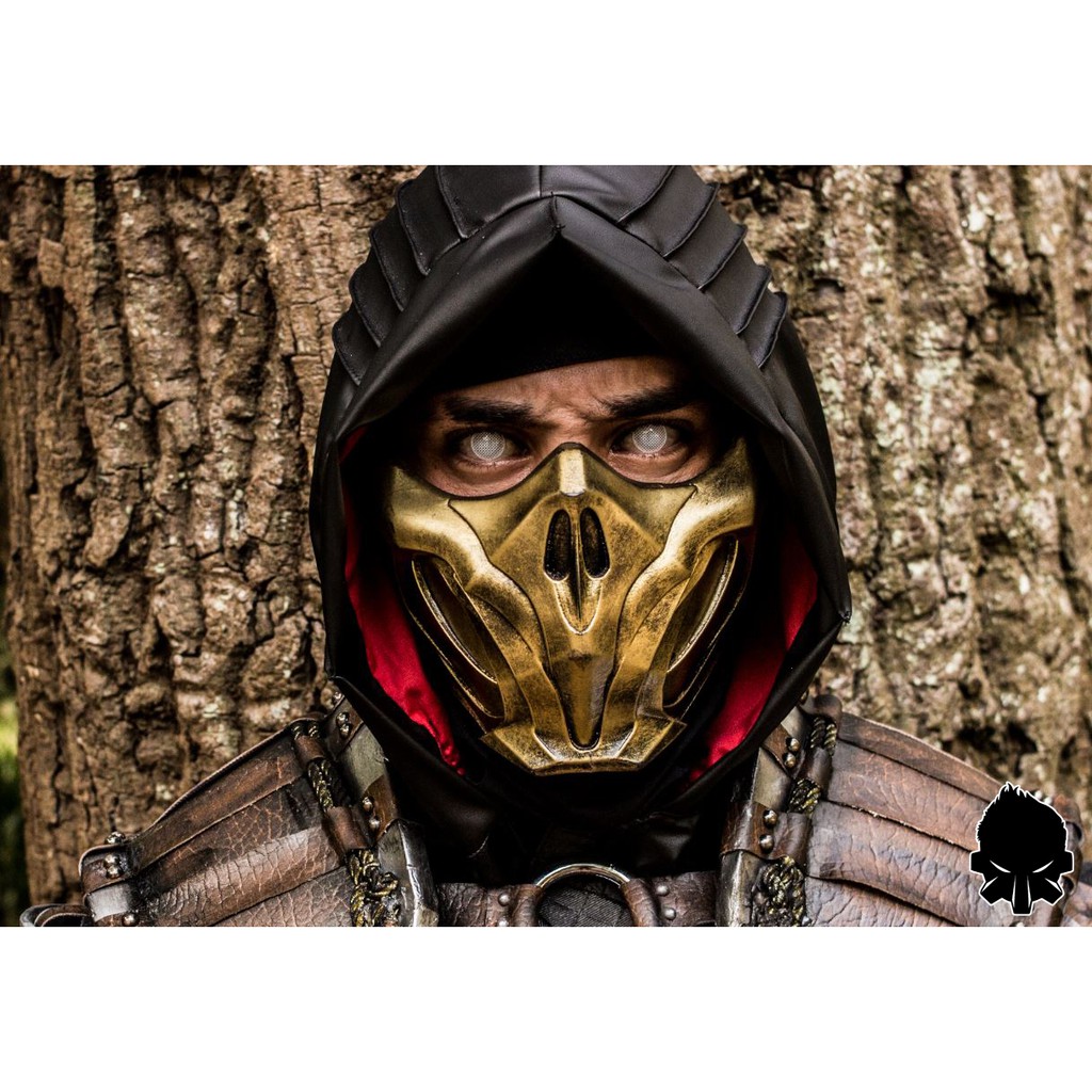 Máscara Scorpion Mortal Kombat MK11 Cosplay | Shopee Brasil