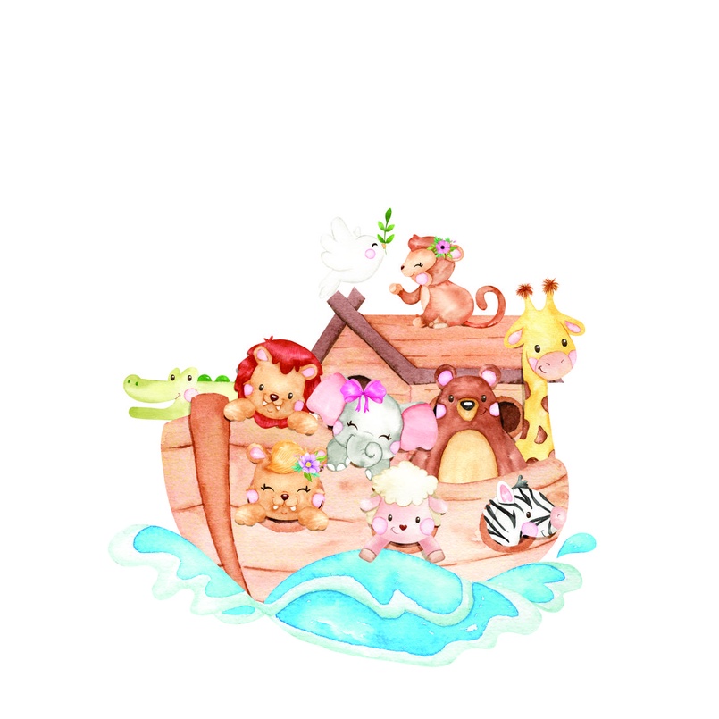 Dibujos Para Colorear De Animales Del Arca De Noé