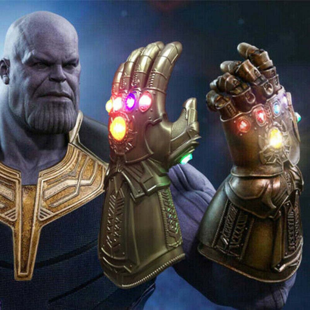Luvas Crianças Thanos Infinity Gauntlet Com Luz Led Vingadores 4 ...