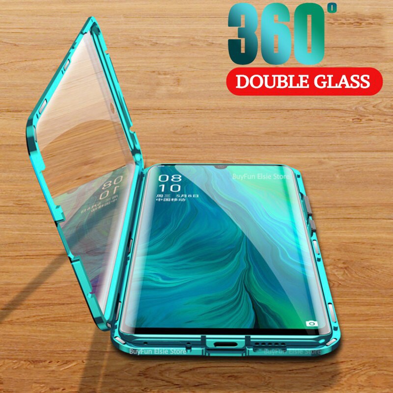 Capa De Vidro Dupla Face Magnético 360 Para Xiaomi Redmi Note 9s 9 Pro