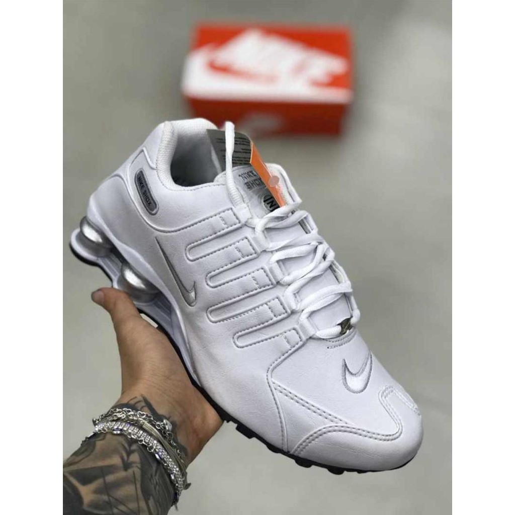 Tênis Nike Shox Nz 4 Molas Branco Prata Feminino Importado | Shopee Brasil