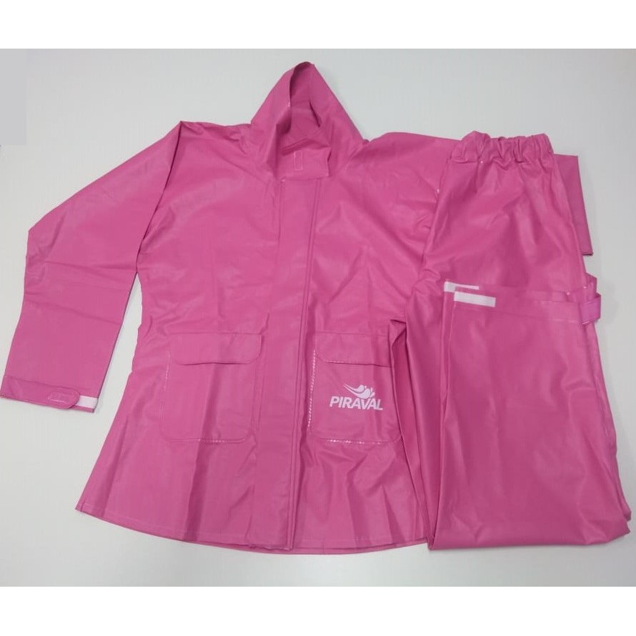 Capa DE Chuva Conjunto Motoqueiro Pvc Feminina Rosa | Shopee Brasil