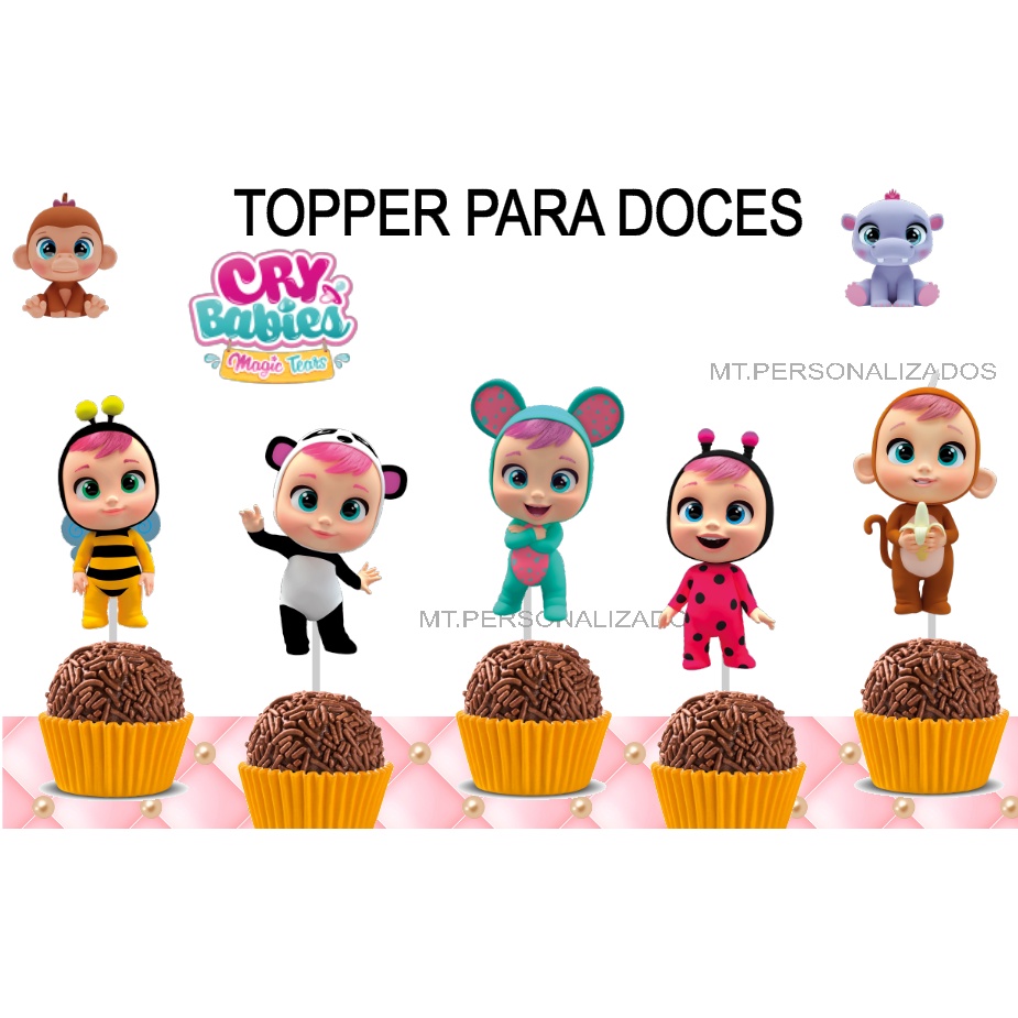 60 Topper de Doces Cry Babies Festa | Shopee Brasil