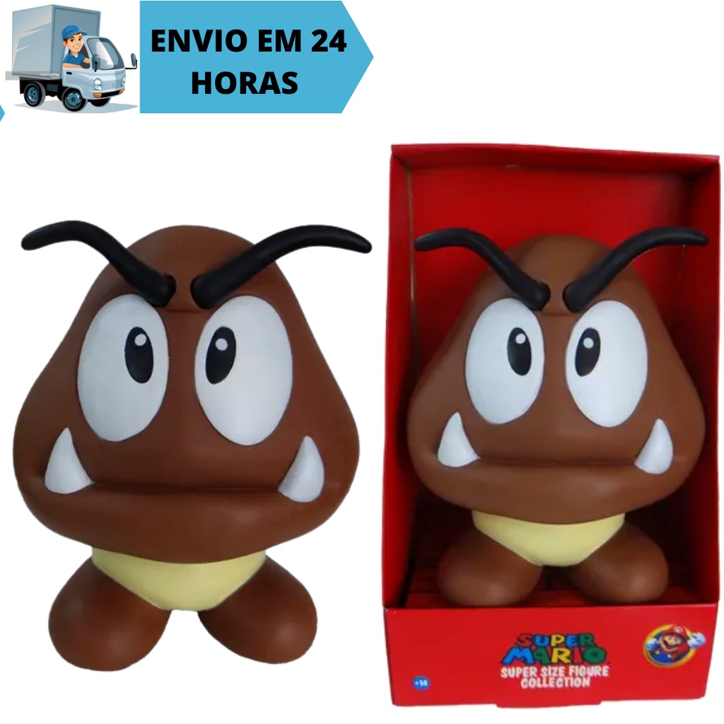 Bonecos Grandes - Goomba Super Mario Bros Original 22cm | Shopee Brasil