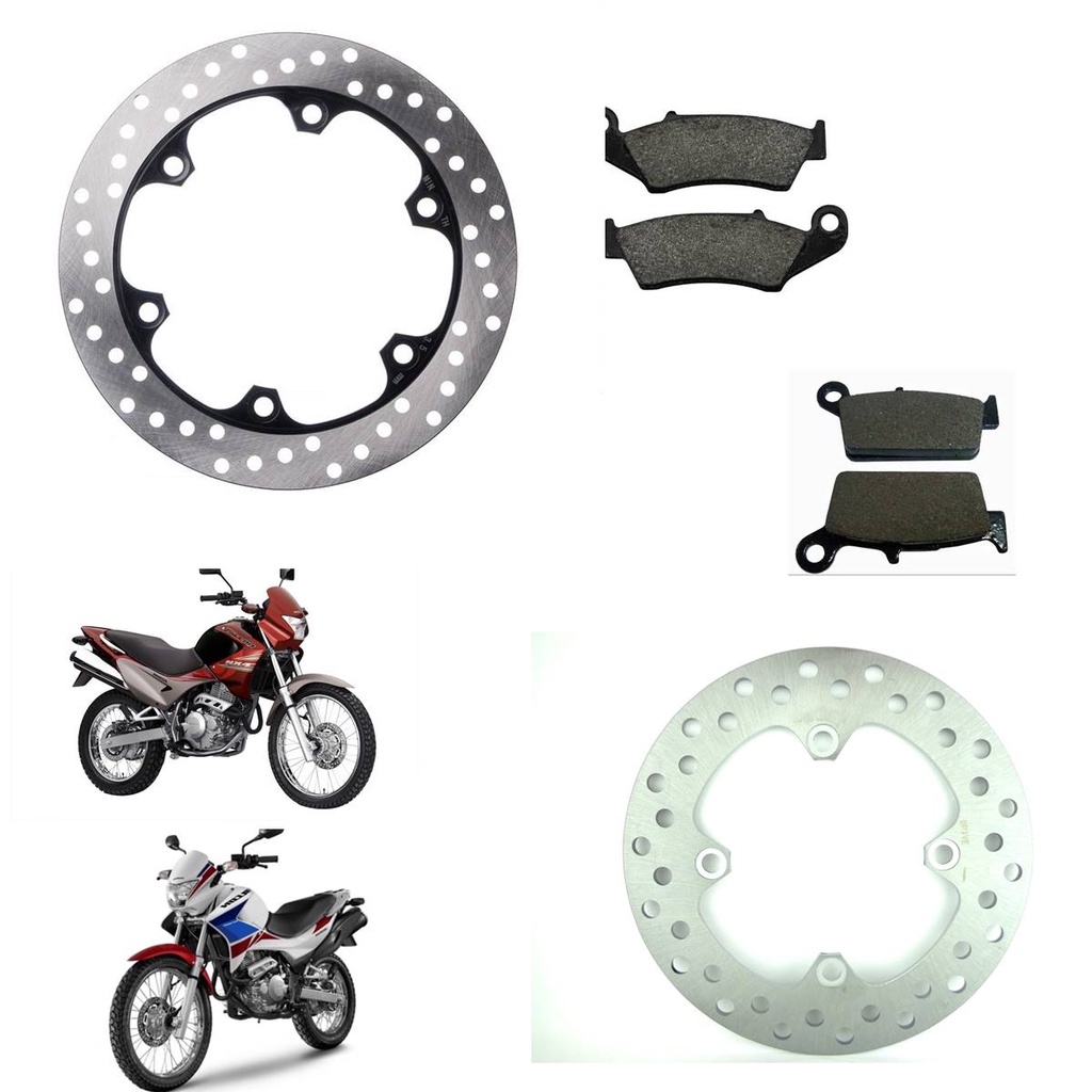 Disco De Freio Dianteiro e Traseiro modelo honda Xre 300 Sem Abs E ...