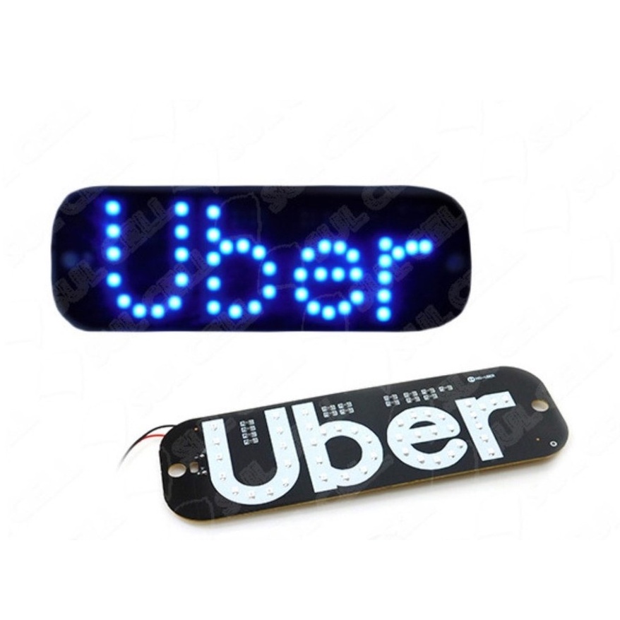 Placa Letreiro para Uber Led Usb Azul | Shopee Brasil